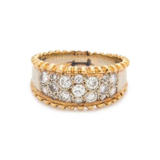 Bicolor Gold And Diamond Ring