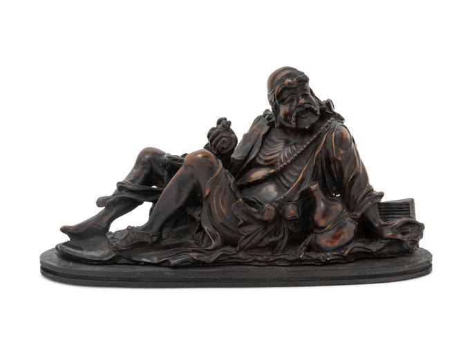 A Chinese Carved Wood Figure Of Li Tieguai