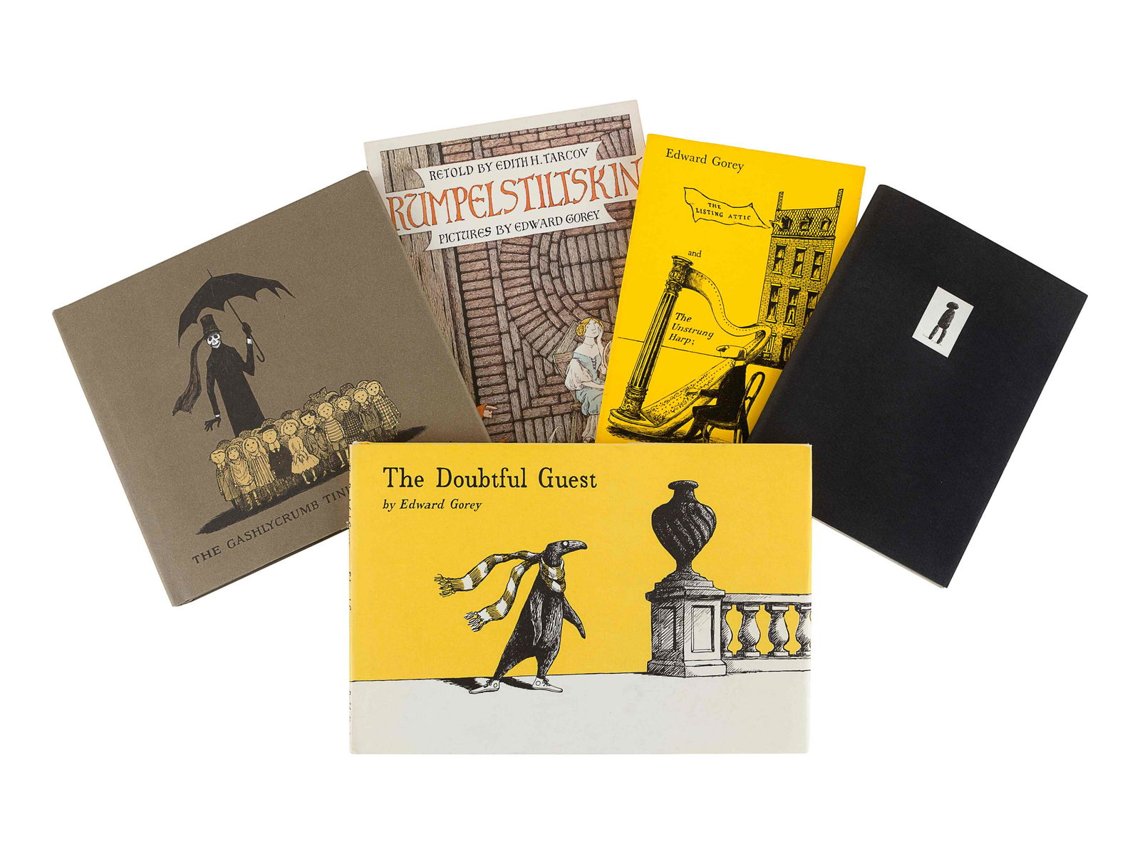 Gorey, Edward. A Group Of 5 Works Signed By Gorey,