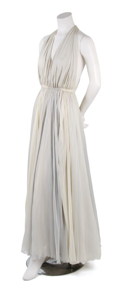 A Halston Grecian Evening Gown,