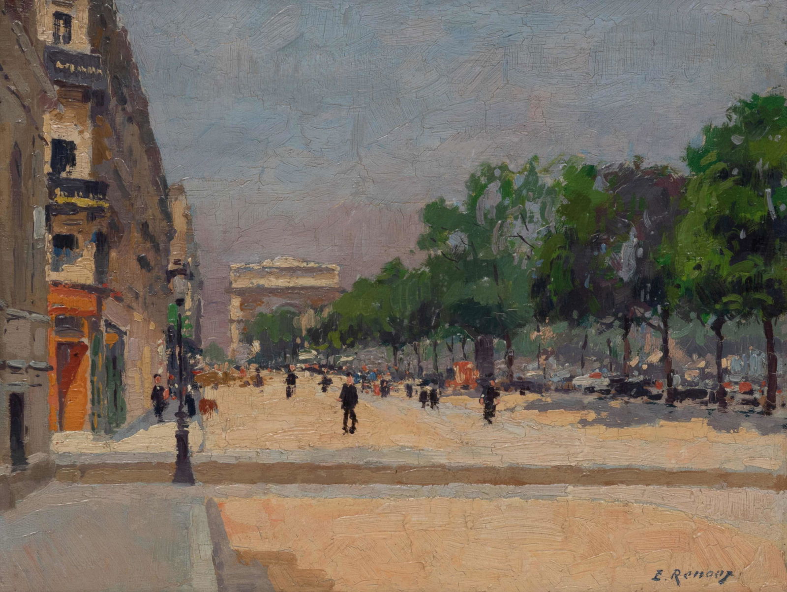 Jules Ernest Renoux (french, 1863 1932) Champs Elysees