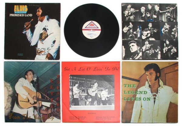 114: A group of Six Elvis Presley Bootleg LPs,