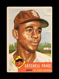 Satchel Paige Signed Hall Of Fame Card