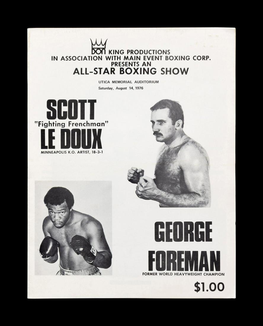 For Auction: A George Foreman vs. Scott LeDoux On Site Boxing (#0176 ...
