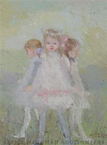 892: Mary Beich, (American, b. 1917), Portrait of Three