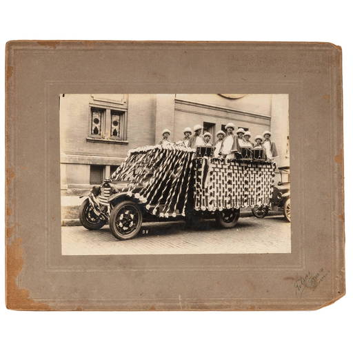 [women's Rights]. Photograph Of Suffrage Parade Float