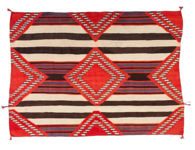 Navajo Third Phase Pattern Blanket / Rug