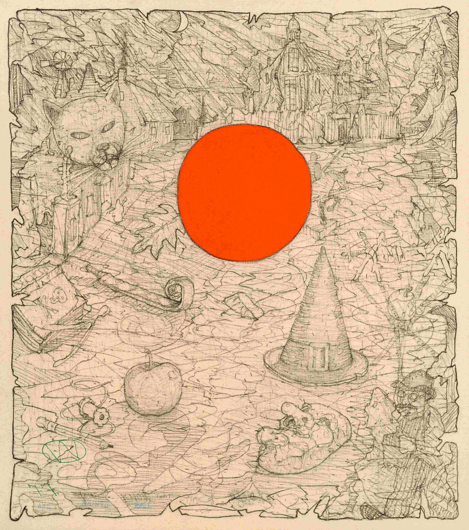 William T. Wiley (american, 1937 2021) All Saints Ball