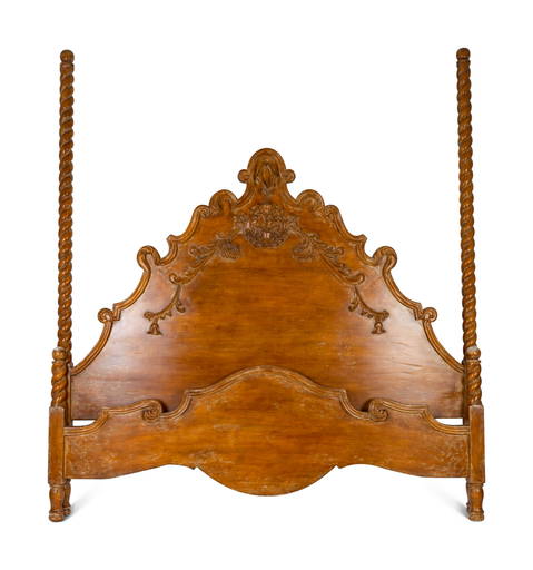 A Spanish Colonial Style Carved Walnut Bed Headboard, - Oct 06, 2021 ...