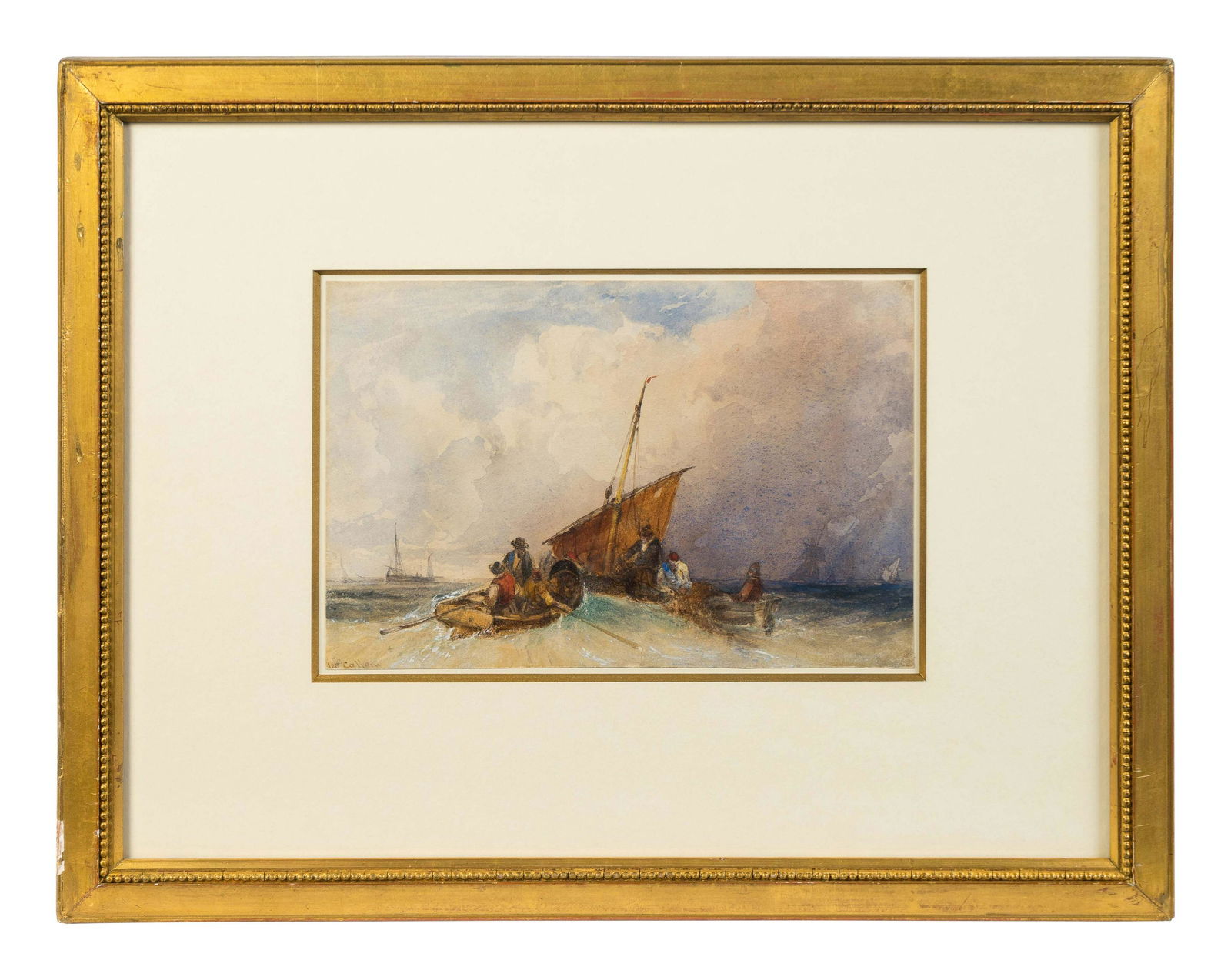 William Callow (british, 1812 1908) Fishing Boats At