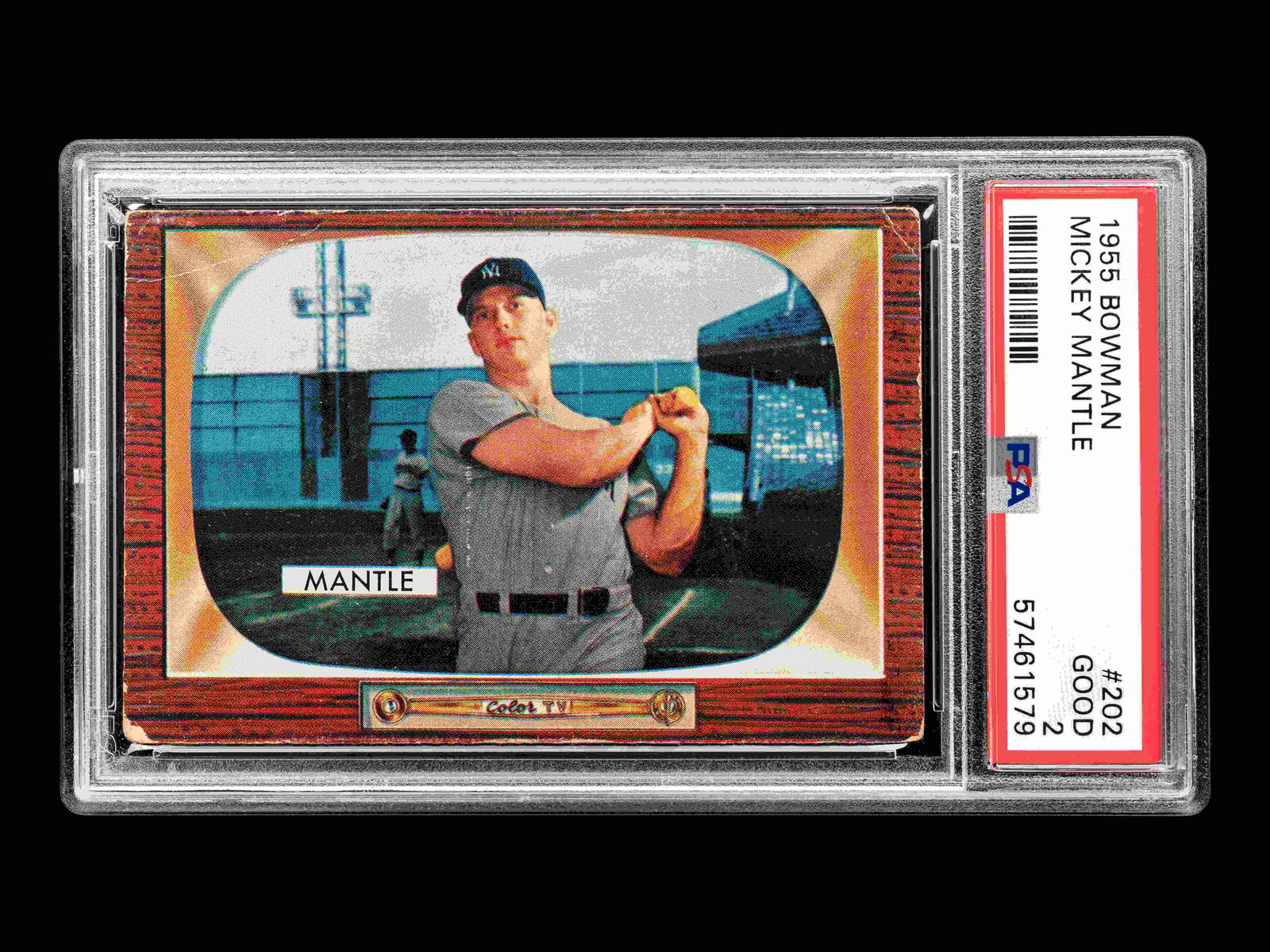 A 1955 Bowman Mickey Mantle Baseball Card No. 200 (PSA - Oct 26, 2021 ...
