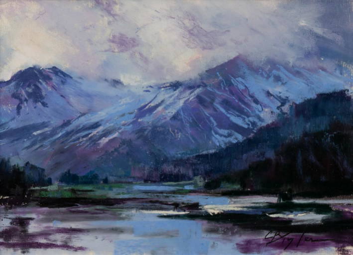 Clive Tyler (American, 20th Century) Two Works: Purple - Nov 05, 2021 ...