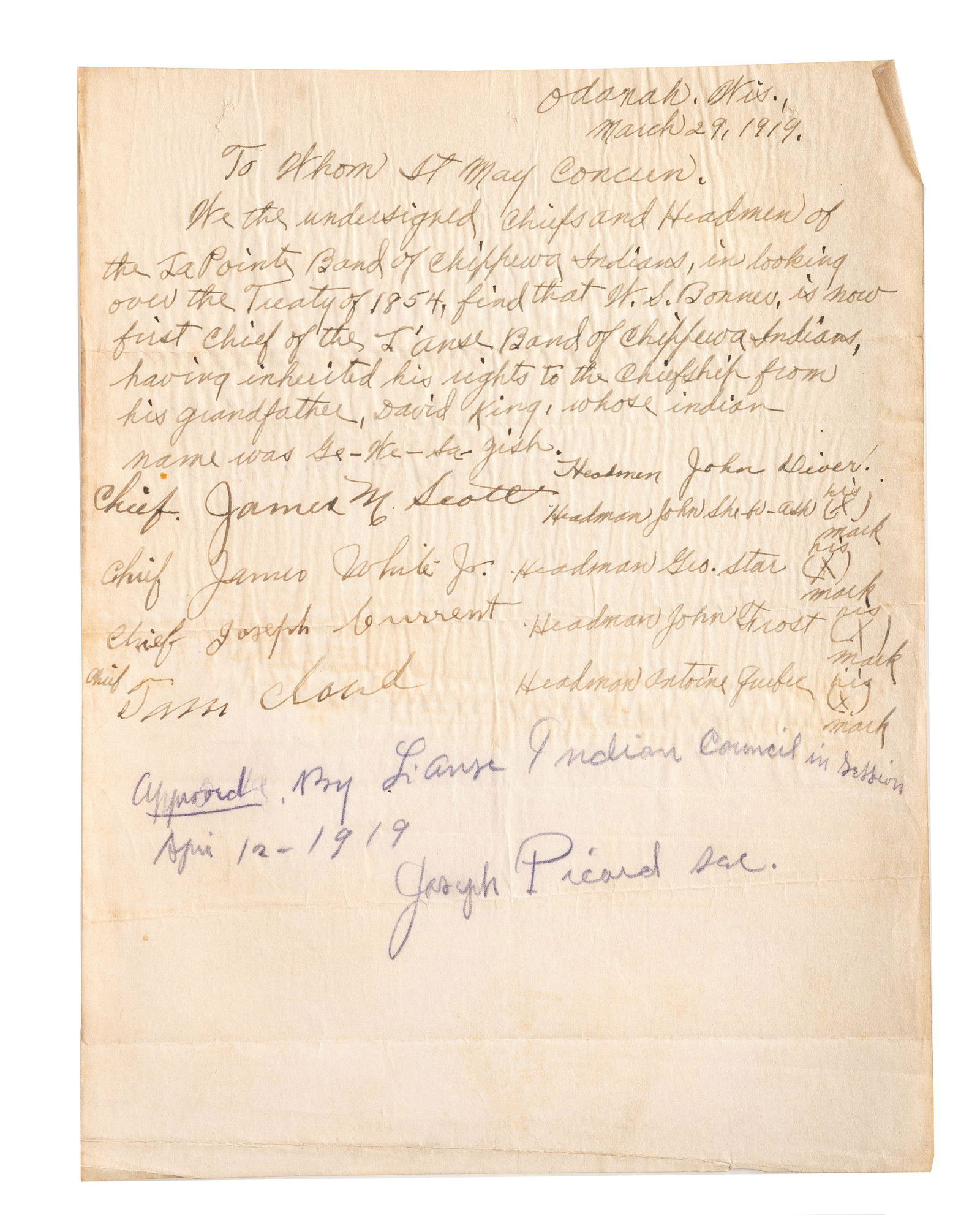 [native Americans]. Archive Of Documents Related