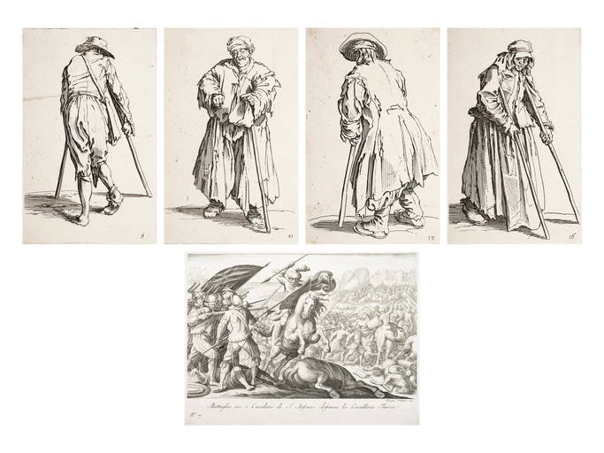 A Group of Five Engravings After Jacques Callot (#1246) on Jan 13, 2022 ...
