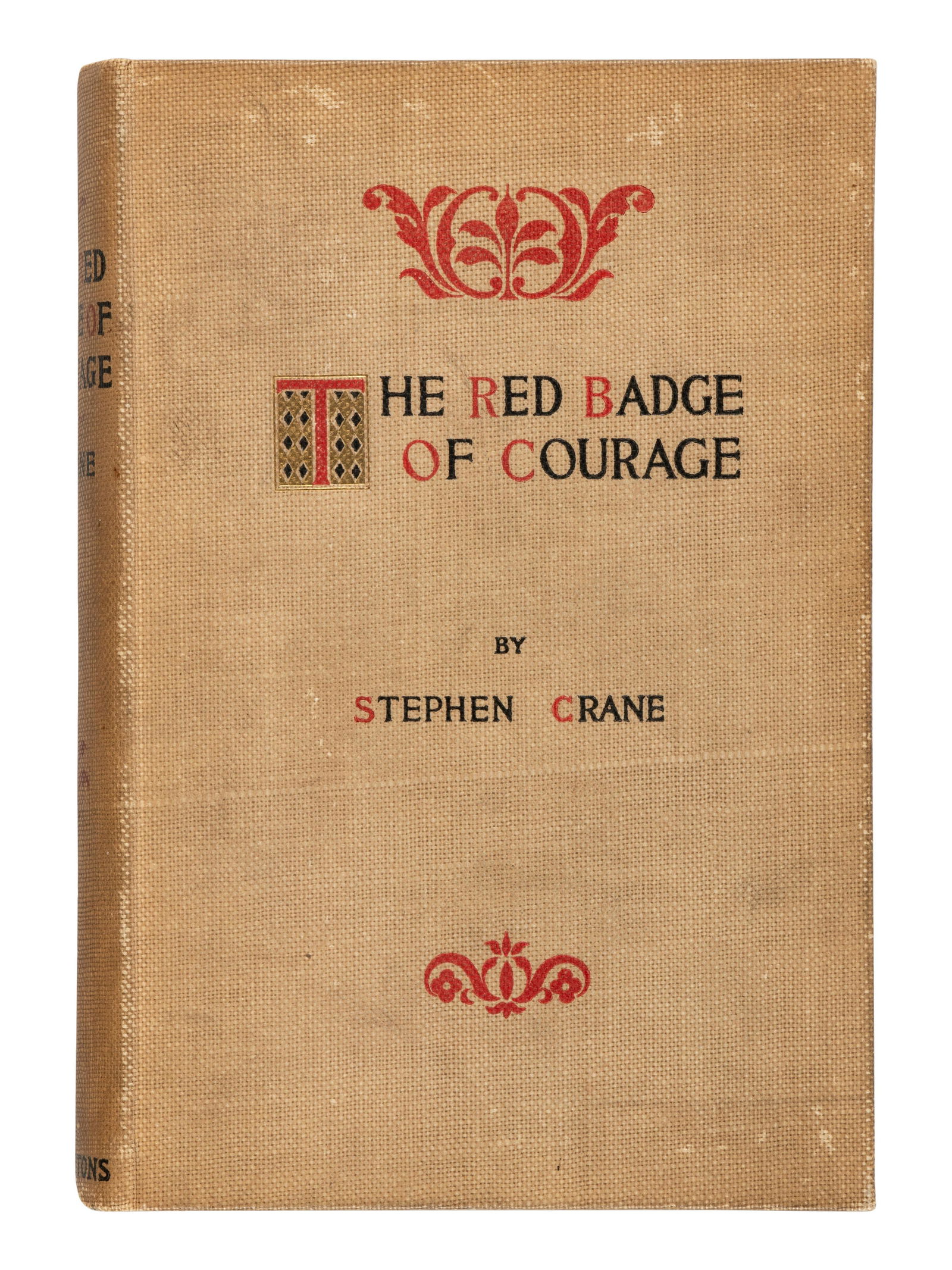 CRANE, Stephen. The Red Badge of Courage. NY: Appleton, 1895. FIRST ...