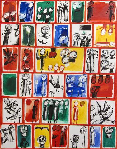 Yannis Gaitis, (greek, 1923 1984), Milopota, 1964