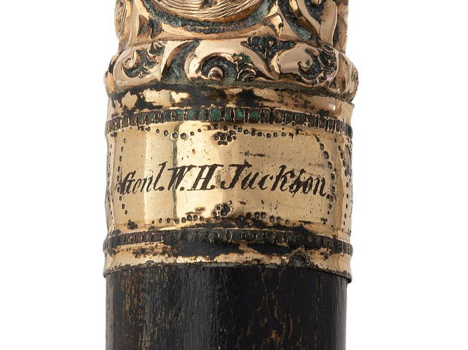 [civil War]. Presentation Cane Identified To Confederate Cavalry ...