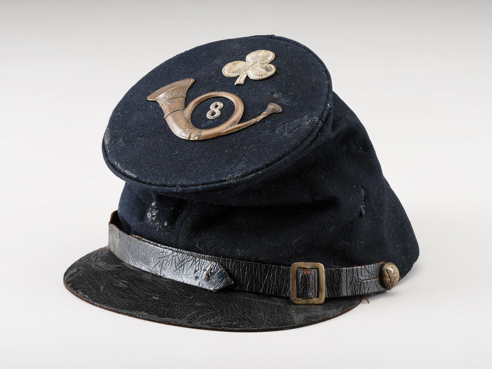 [civil War]. 8th Ohio Infantry 1858 Pattern Forage Cap With Insignia ...