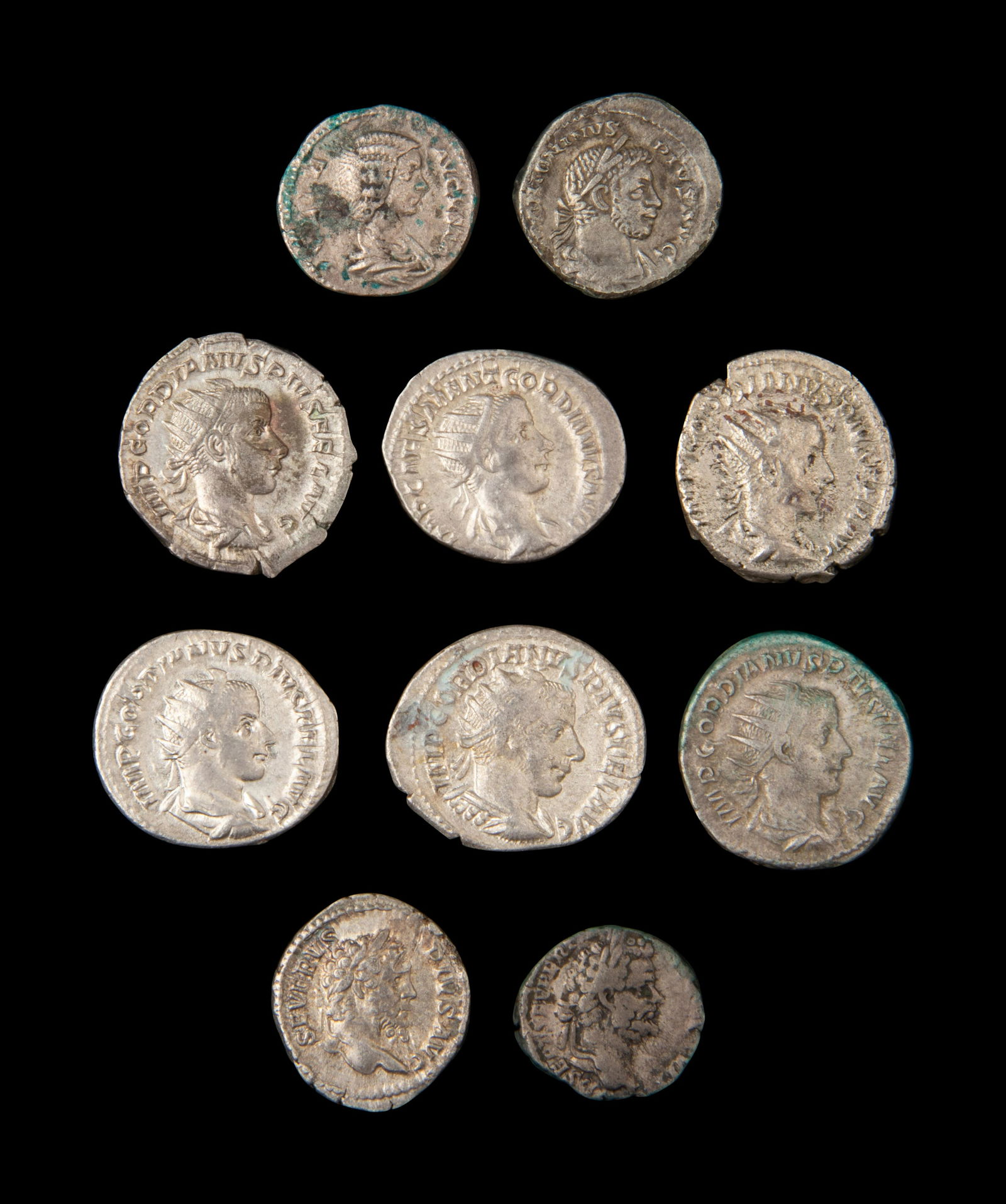 [ancient] Ten Roman Silver Coins
