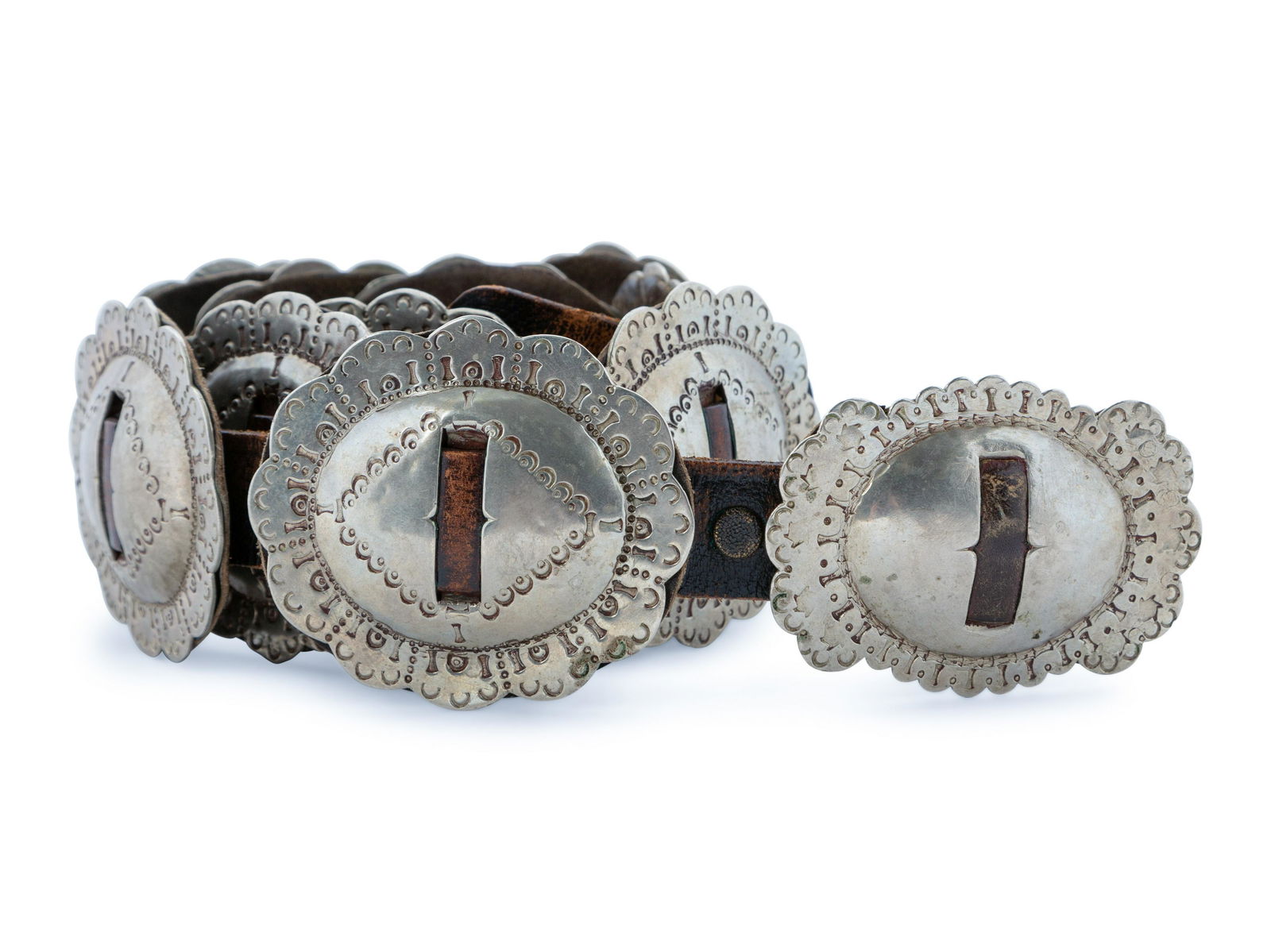 A Navajo Silver Concha - Aug 26, 2022 | Hindman in CO