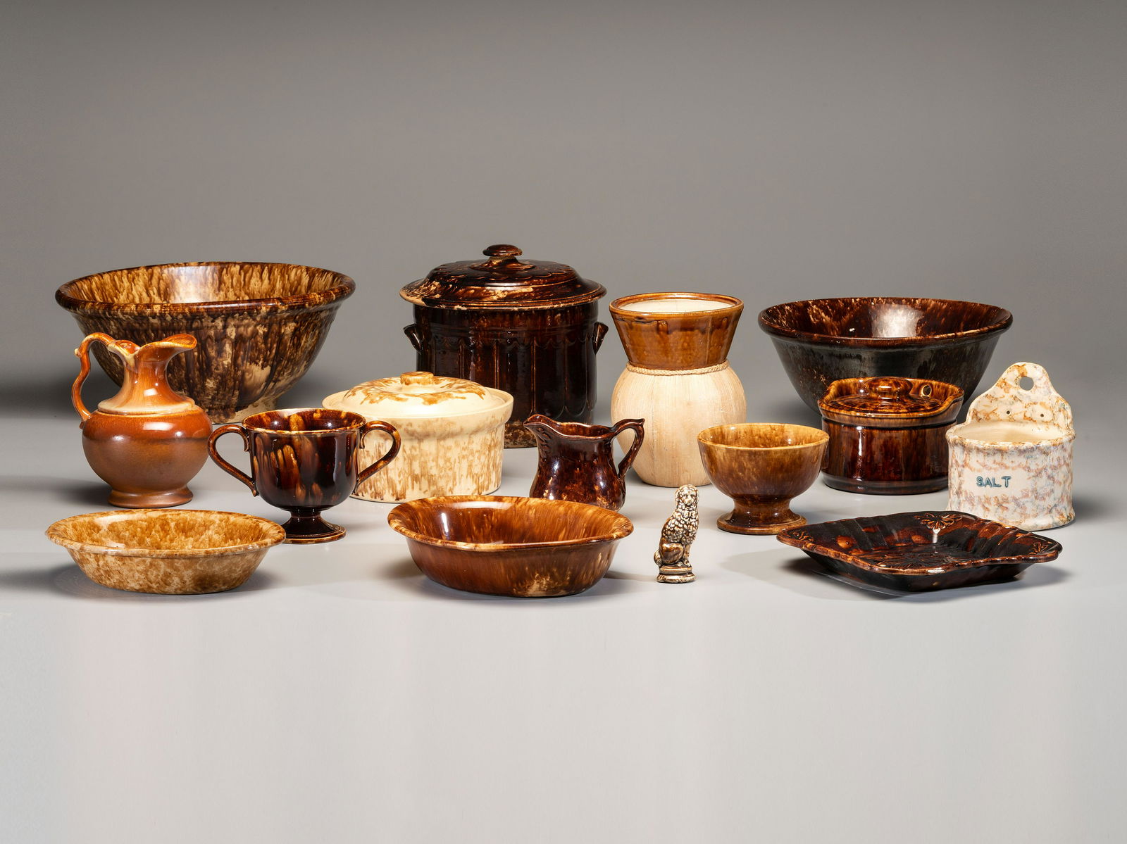 Fourteen Rockingham Glaze Articles - Sep 15, 2022 | Hindman in OH