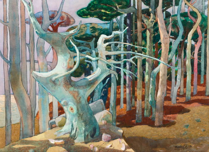 Millard Sheets (American, 1907-1989) Untitled Trees, 1977 - Nov 01 ...