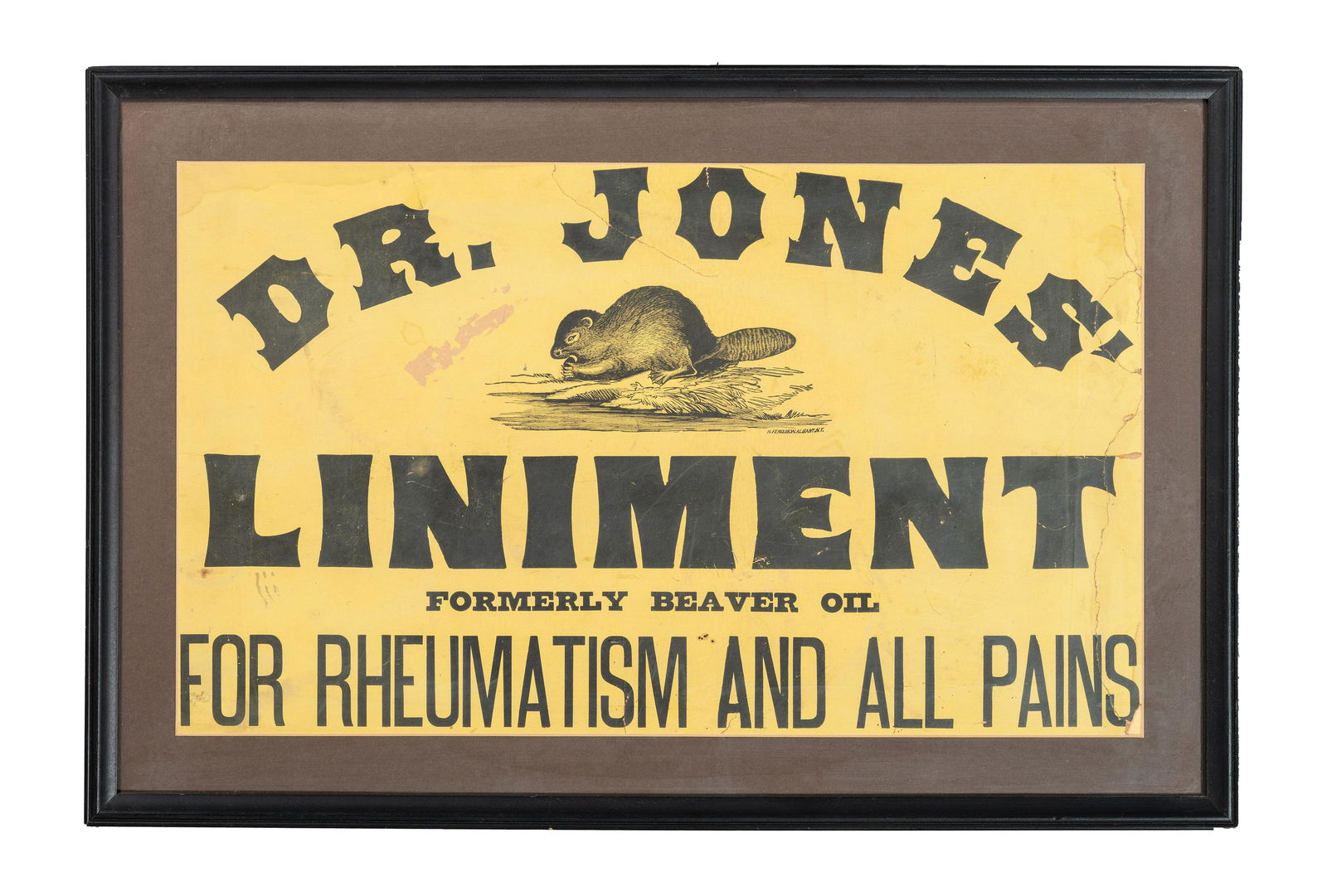 [MEDICINE]. Dr. Jones' Liniment formerly Beaver Oil for Rheumatism and ...