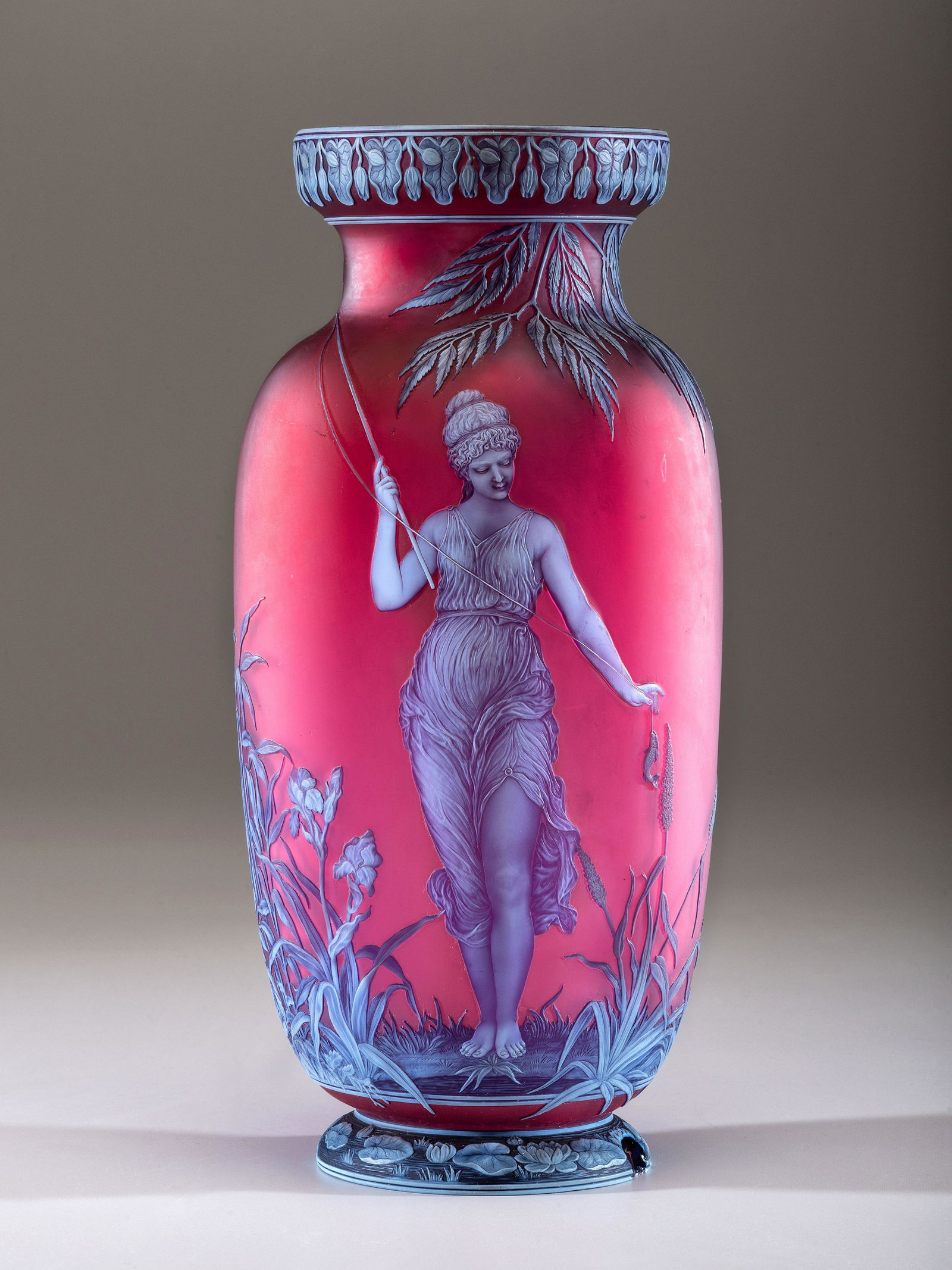George Woodall For Thomas Webb & Sons (english, 1850 1925) Vase, Circa ...