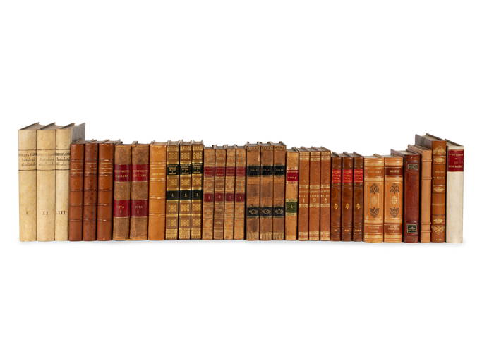 [fine Bindings]. A Group Of 32 Volumes In Fine Full Or Half Leather ...