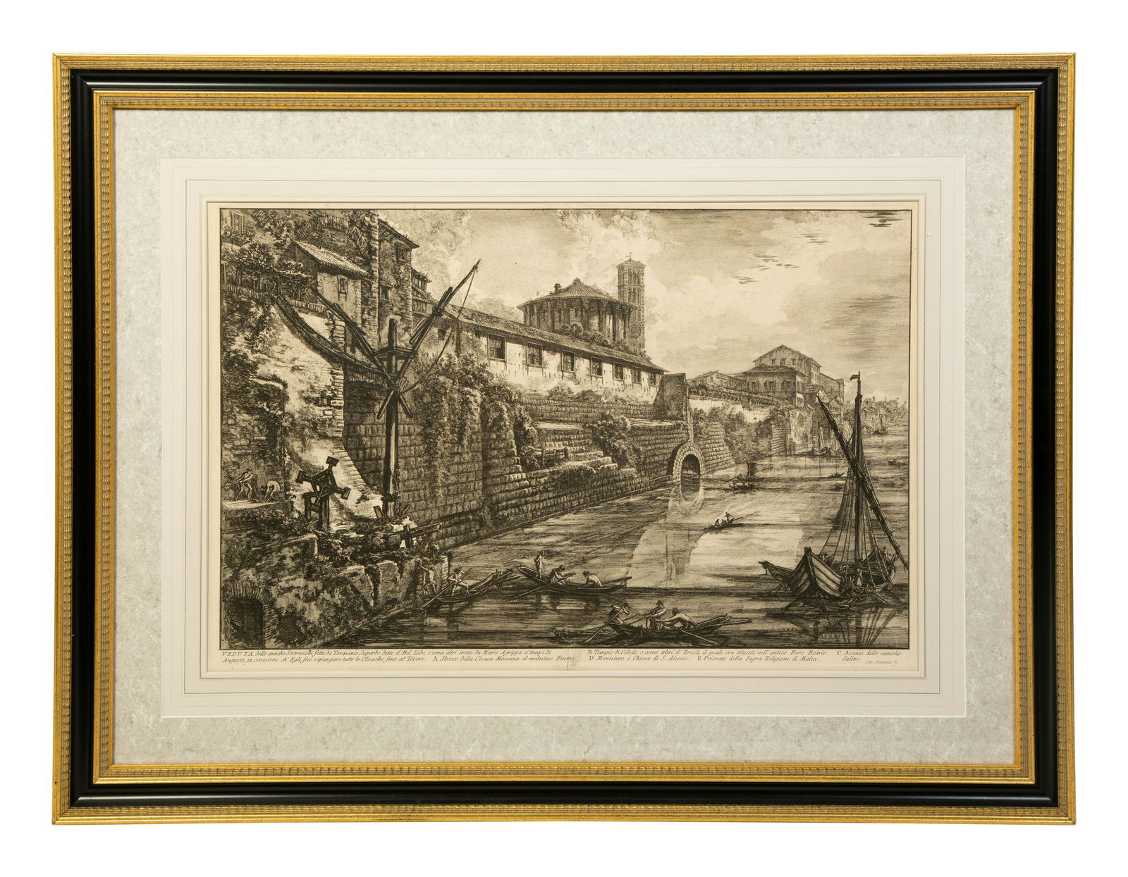 Two Etchings by Giovanni Battista Piranesi (Italian, 1720-1778), View ...
