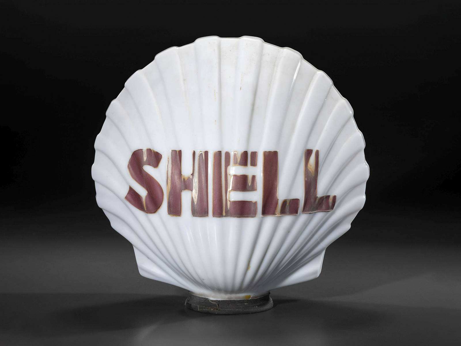 A Shell Milk Glass Clamshell Gas Pump Globe (#0289) on Mar 30, 2023 ...