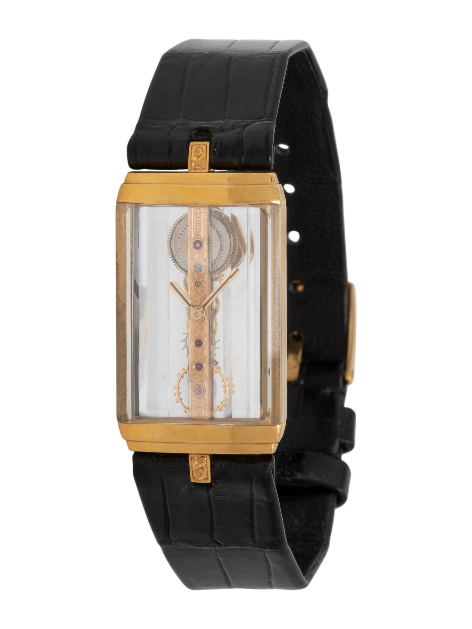 CORUM, 18K YELLOW GOLD 'GOLDEN BRIDGE' WATCH (#0103) on Apr 12, 2023 ...