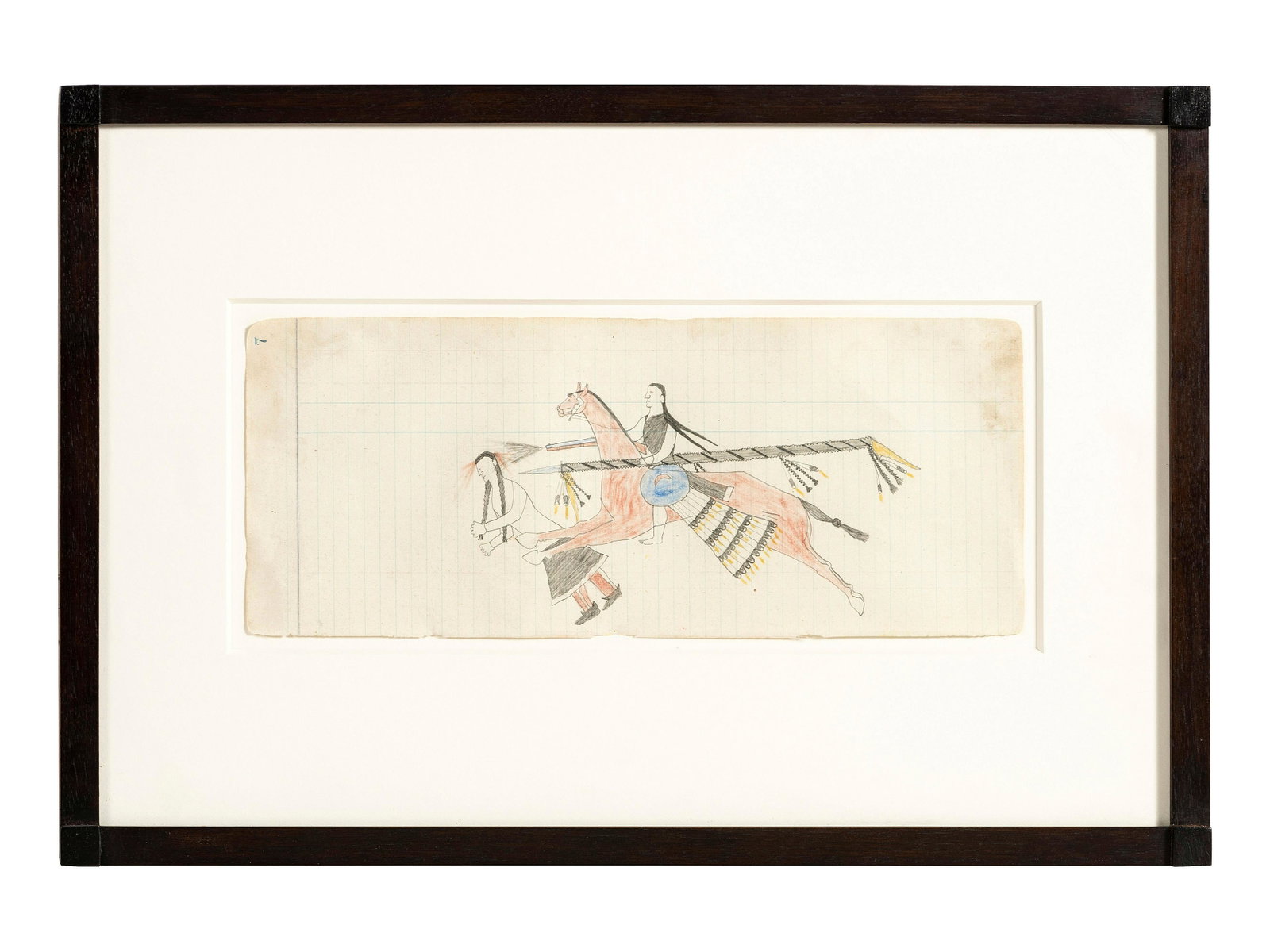 Arrow (southern Cheyenne, 19th Century) Drawing From Arrow's Elks ...
