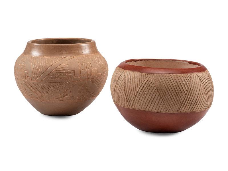 Ohkay Owingeh Incised Pottery Jars - Apr 12, 2023 | Hindman In Oh