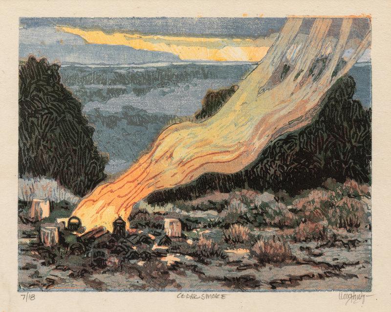 Leon Loughridge (american, B. 1652) Cedar Smoke, Edition 7/18