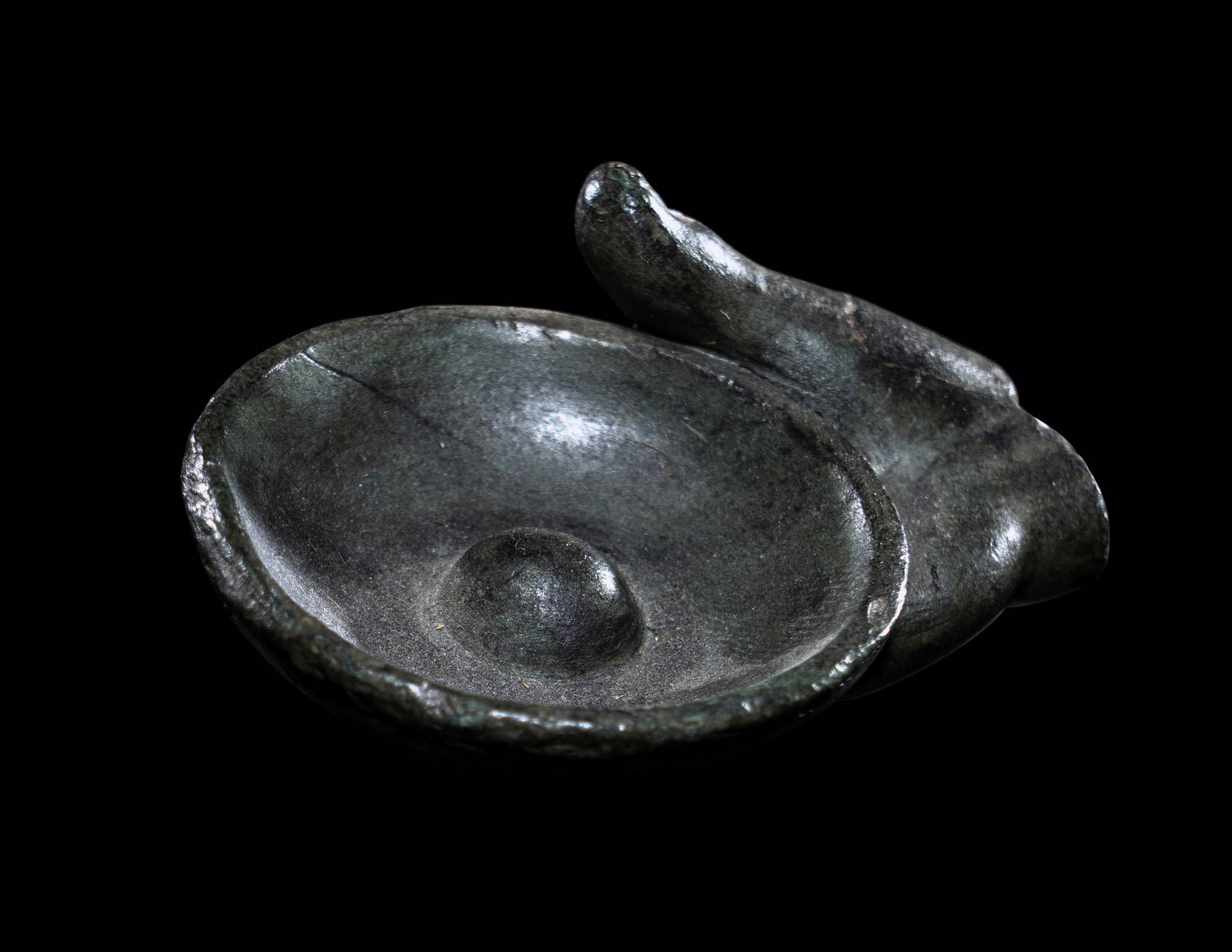 A Greek Bronze Hand Of A Satyr Holding A Phiale Auction