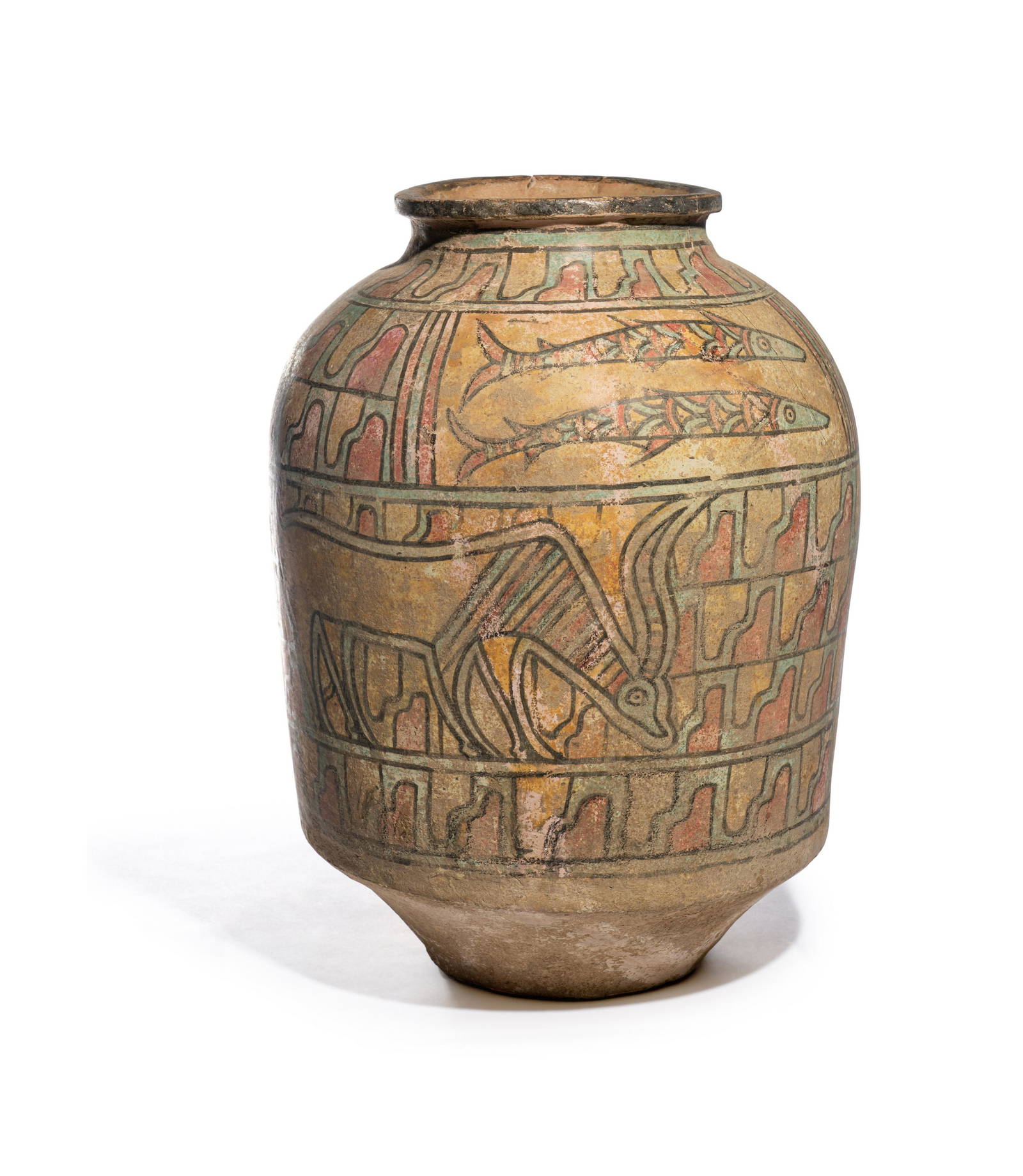An Indus Valley Polychrome Pottery Jar Auction