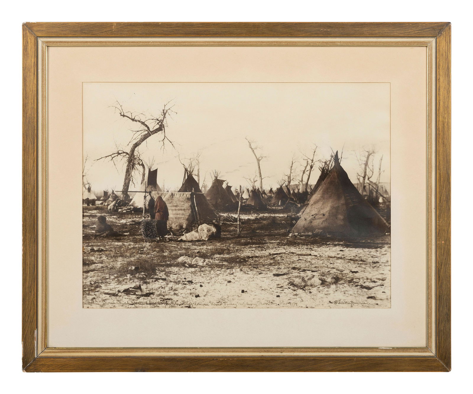 Huffman, L.a. (1854 1931), Photographer. Sioux Chief Spotted Eagle's ...