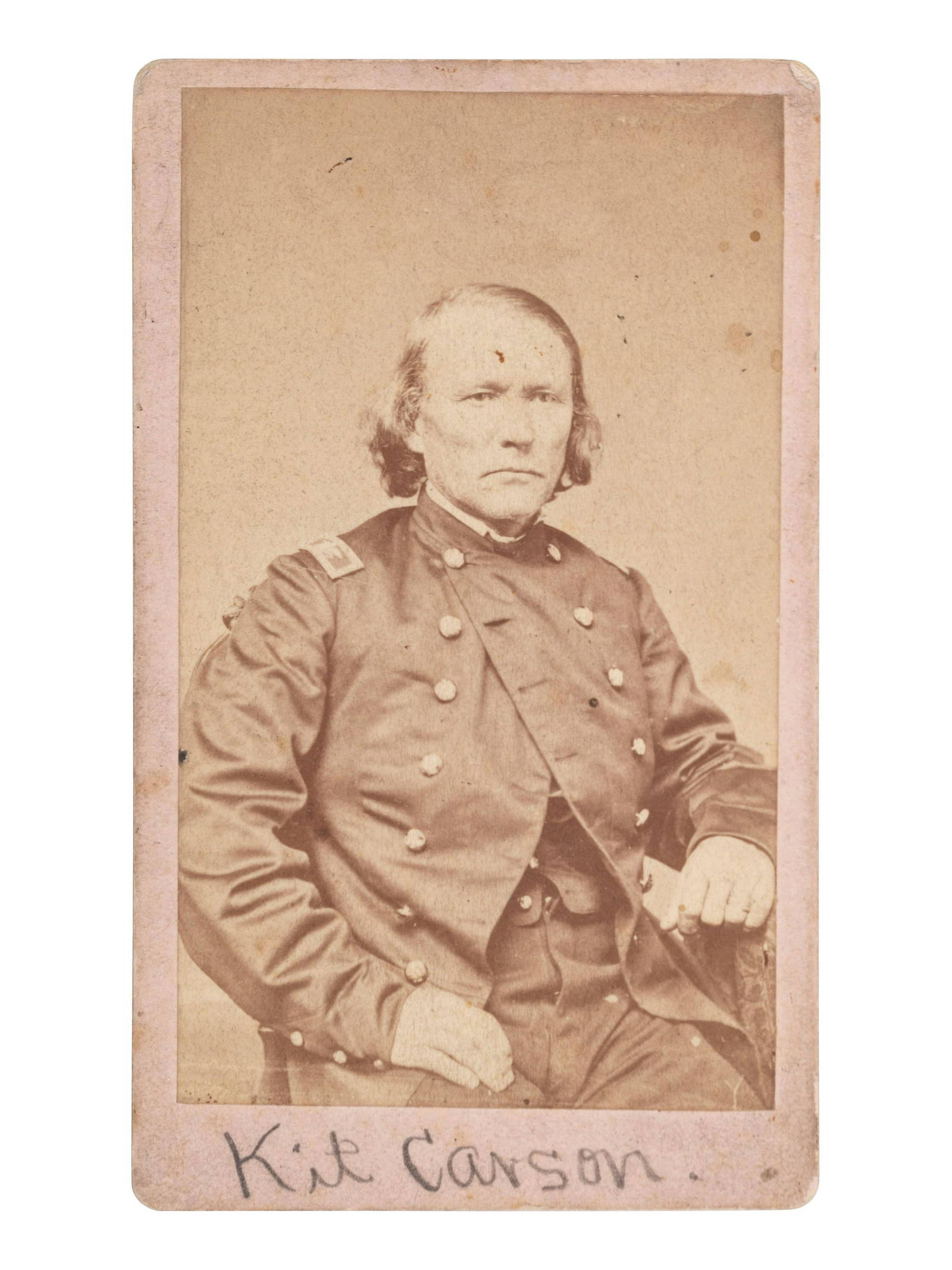 [carson, Christopher "kit" (1809-1868)]. Cdv Of Christopher "kit ...