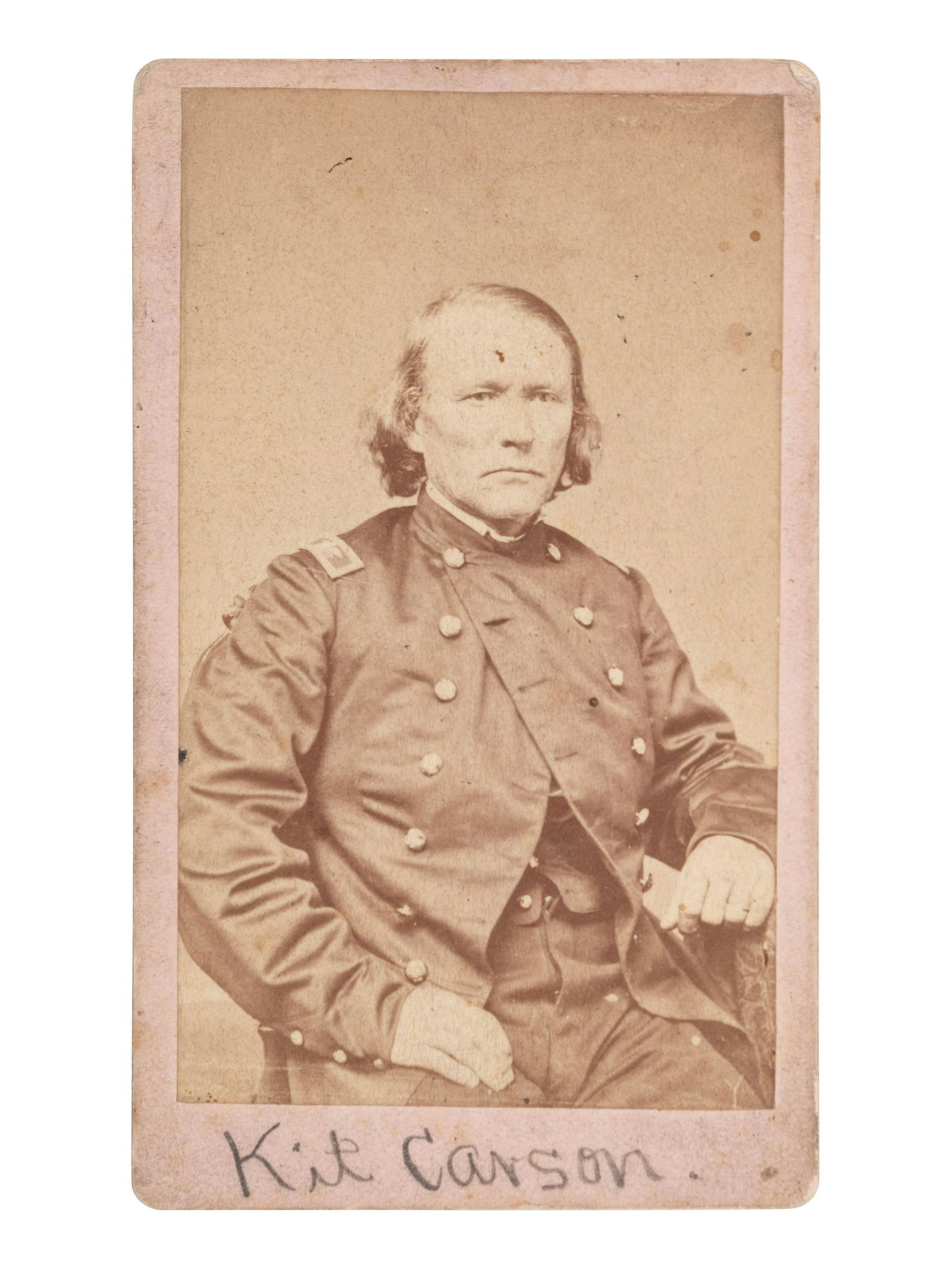 [carson, Christopher "kit" (1809-1868)]. Cdv Of Christopher "kit ...