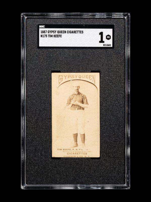 An 1887 Gypsy Queen Cigarettes N175 Tim Keefe Baseball Card (sgc 1) Pop ...