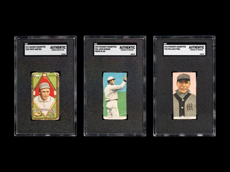 A Group Of Three Early 20th Century Tobacco Baseball Cards (sgc ...