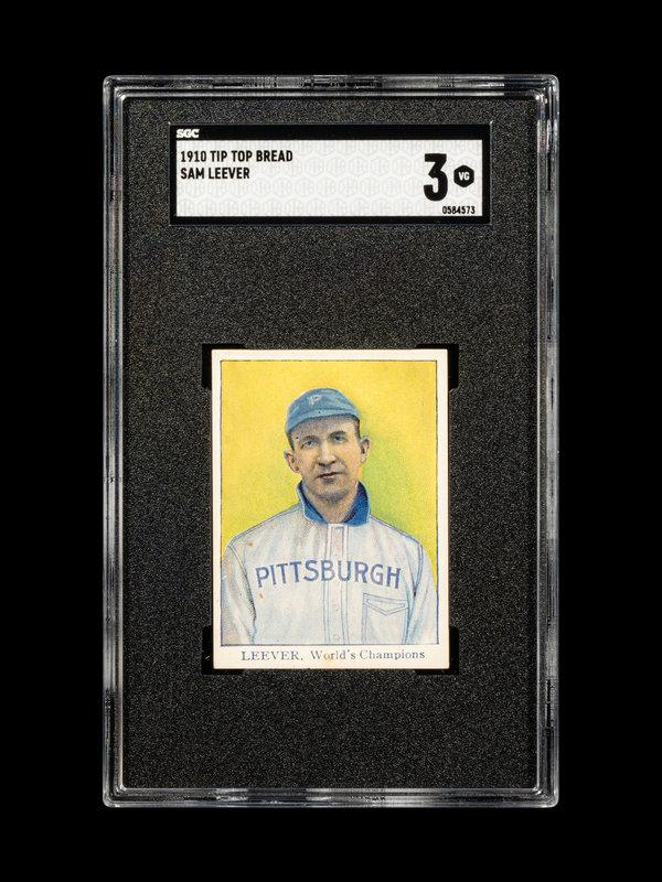 A 1910 Tip Top Bread Sam Leever Baseball Card (sgc 3 Vg) Auction