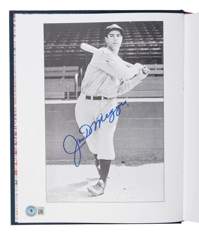 A Group Of Two Joe Dimaggio Signed Autograph Album Book Sets (beckett ...