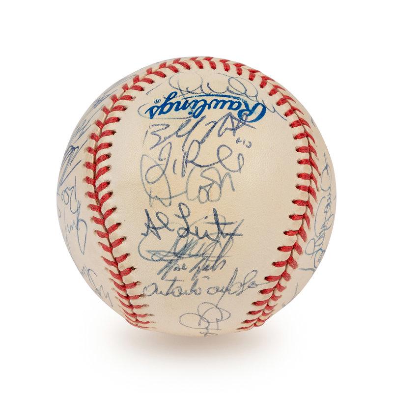 A 1997 Florida Marlins World Series Champions Team Signed Autograph ...