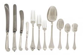 AN ASSEMBLED ENGLISH SILVER FLATWARE SERVICE. - Apr 18, 2015 | Susanin ...