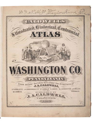 [maps & Atlases]. Caldwell’s Illustrated Historical Centennial Atlas Of ...
