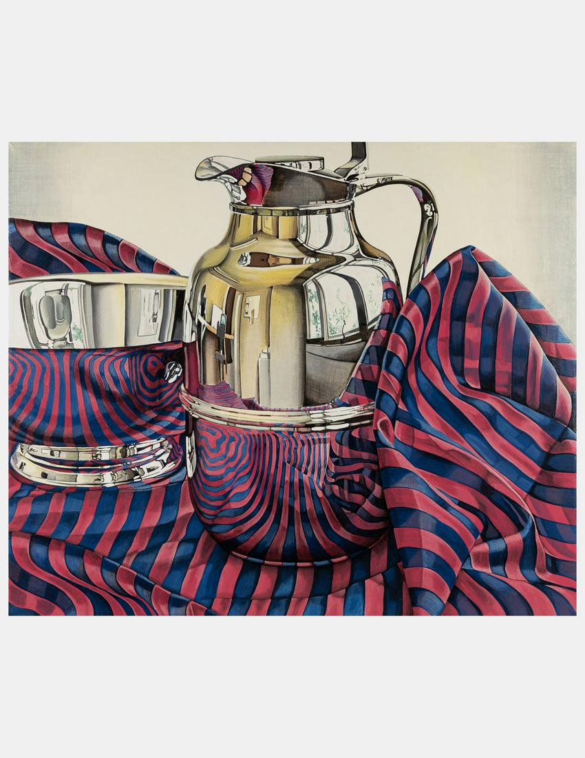 Jeanette Pasin Sloan (american, B. 1946) Still Life With Red & Blue ...