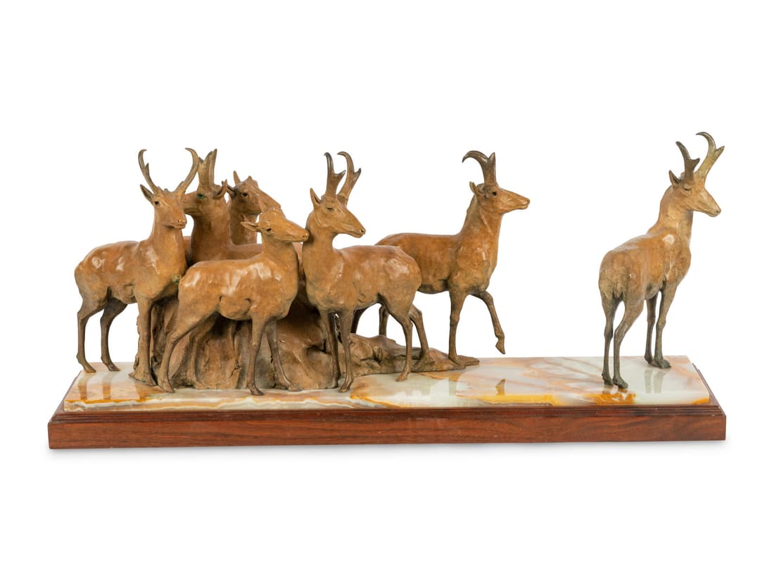 Sherry Sander (american, B. 1941) Antelope At Ingomar, Edition 20/35 ...