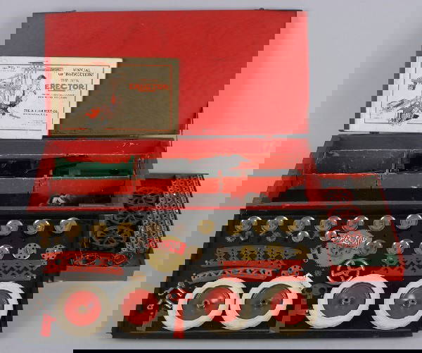 222: An A.c. Gilbert Erector Set, Builds The Chassis,